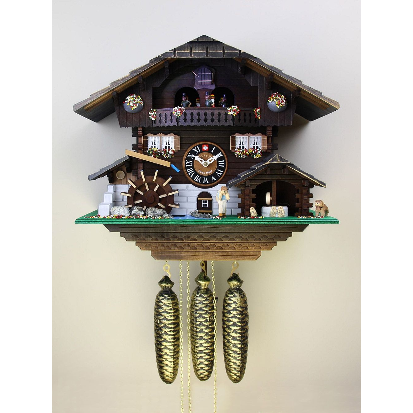 Loetscher - The Miller’s Chalet Swiss Cuckoo Clock - Made in Switzerla ...