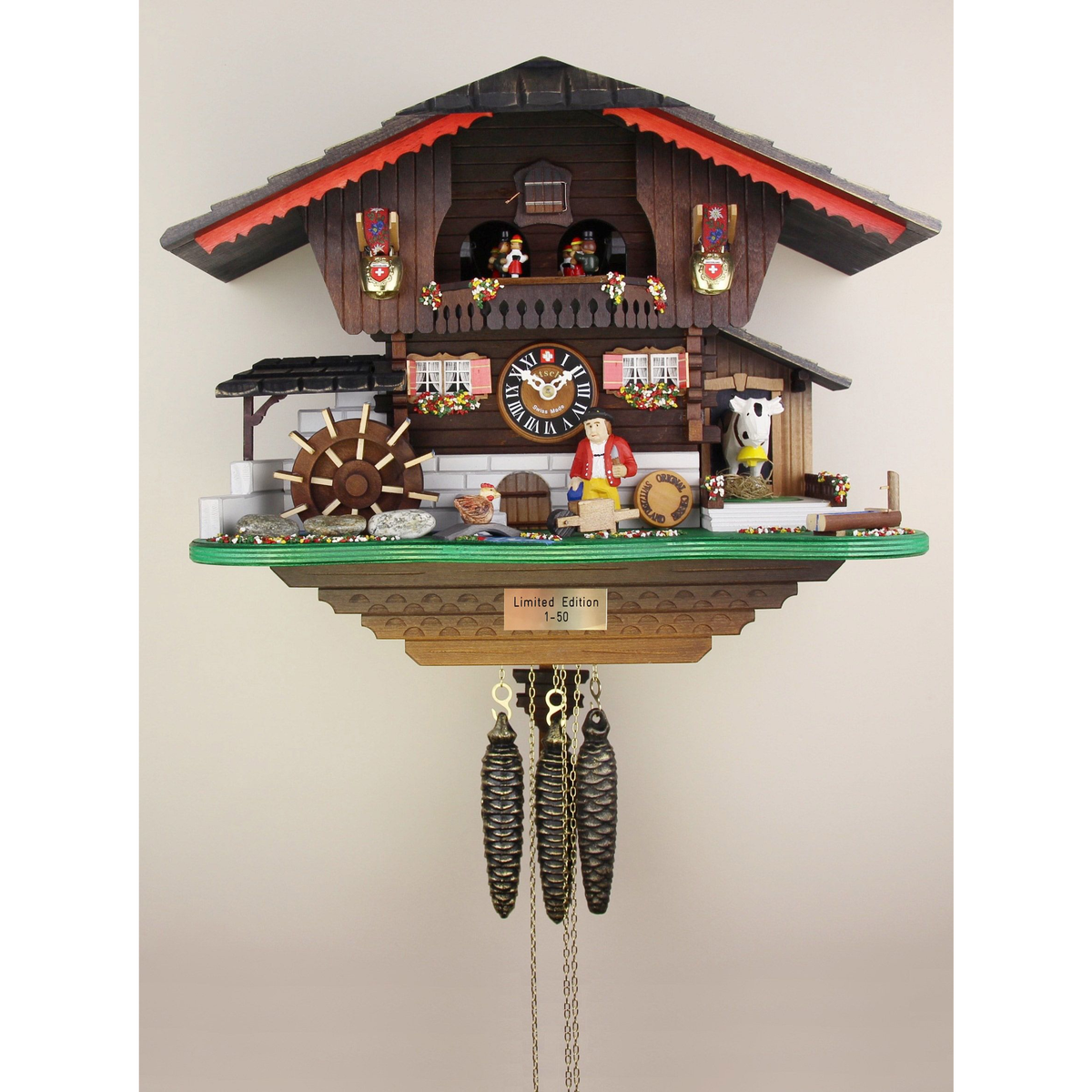 Loetscher - The Farmer’s Chalet Swiss Cuckoo Clock - Limited Edition ...