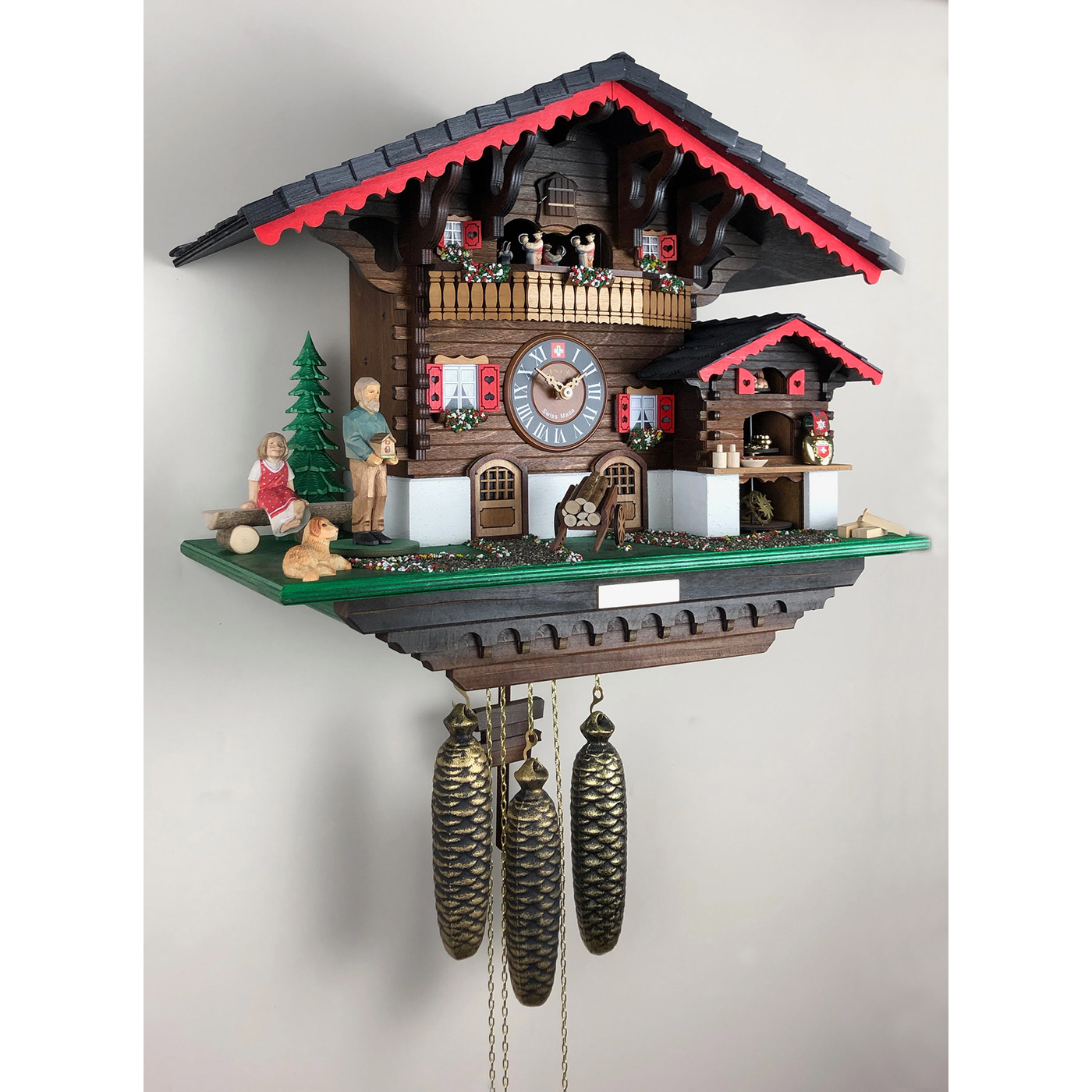 The First Loetscher Clock Maker’s Chalet Swiss Cuckoo Clock - Made in ...