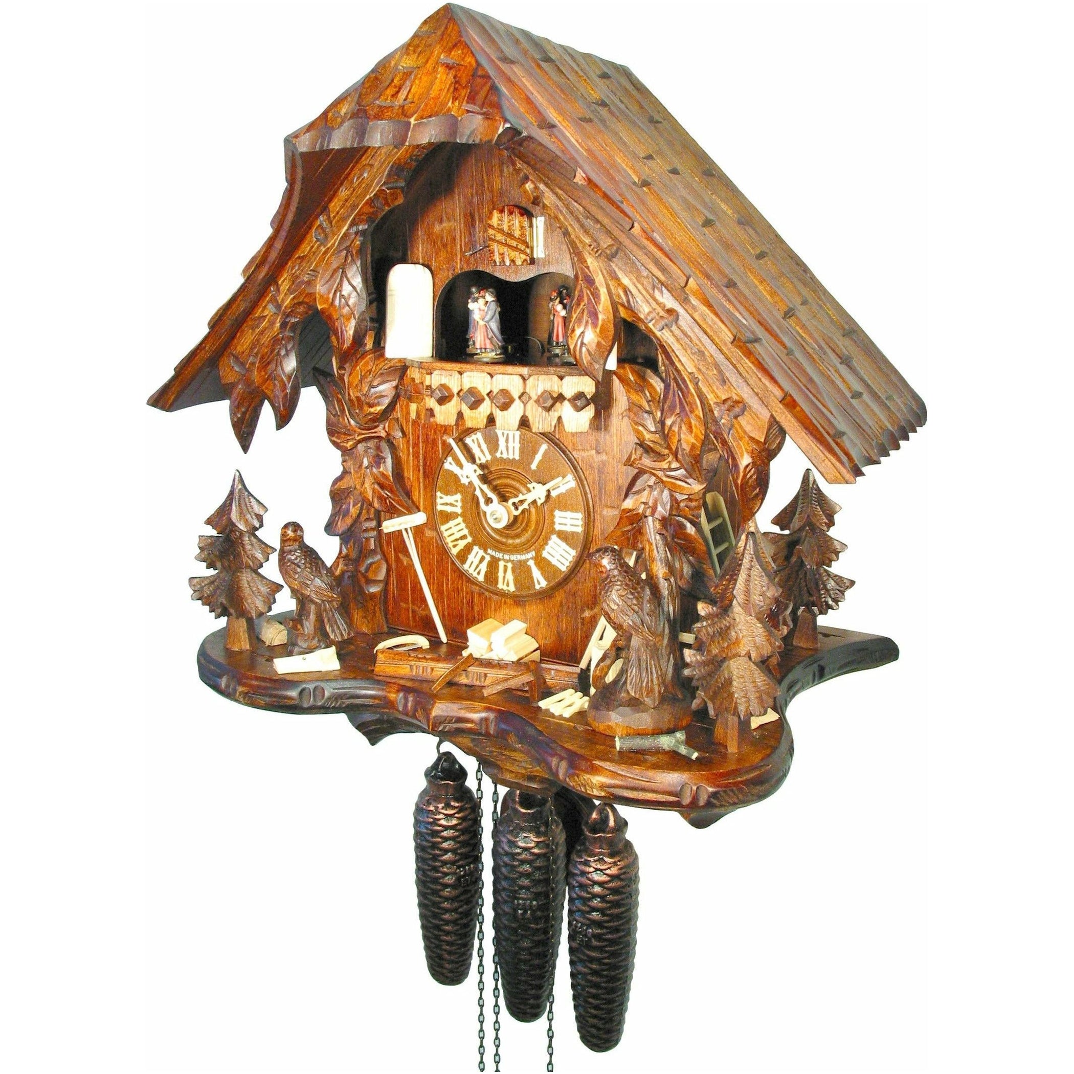 August Schwer Chalet-Style Cuckoo Clock 5.0472.01.P Made in Germany ...