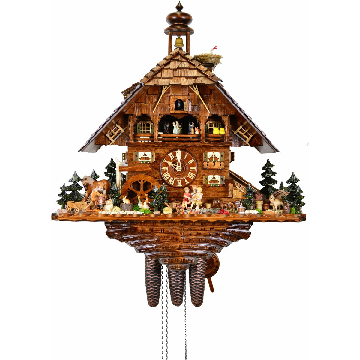 August Schwer Chalet-Style Cuckoo Clock 5.8880.01.P Made in Germany ...