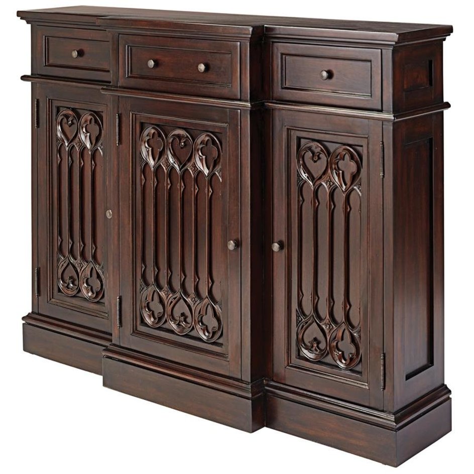 Design Toscano Canterbury Abbey Gothic Console Table | Time For a Clock ...