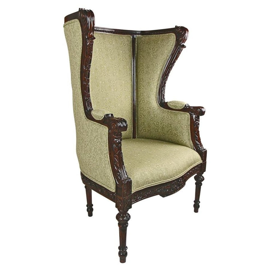 Design Toscano Louis XVI Wingback Armchair | Time For a Clock — Time ...