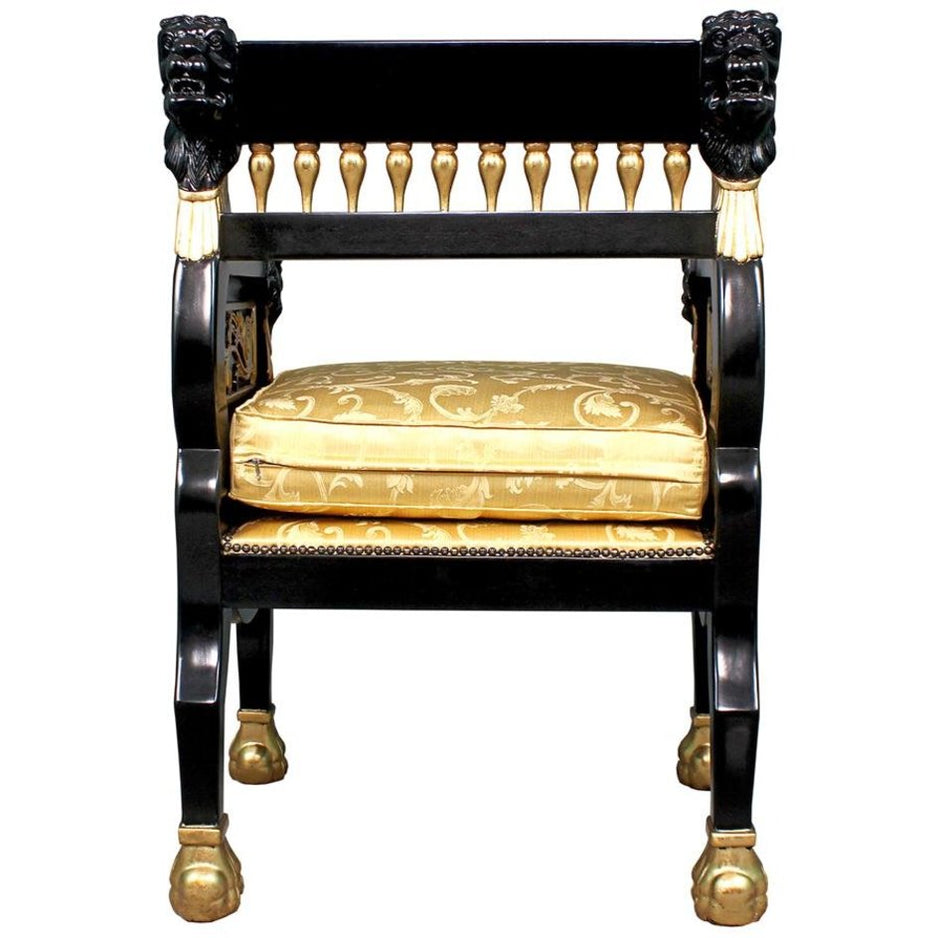 Design Toscano Caesar's Royal Lions Throne Chair | Time For a Clock ...
