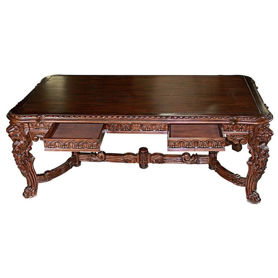 Design Toscano The Lord Raffles Lion Table | Time For a Clock — Time ...