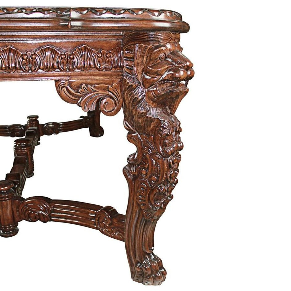 Design Toscano The Lord Raffles Lion Table | Time For a Clock — Time ...