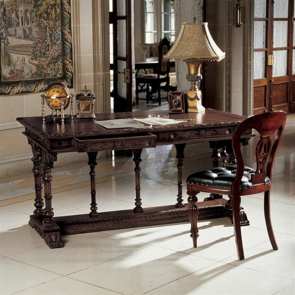 Design Toscano Chateau Chambord Table | Time For a Clock — Time for a Clock