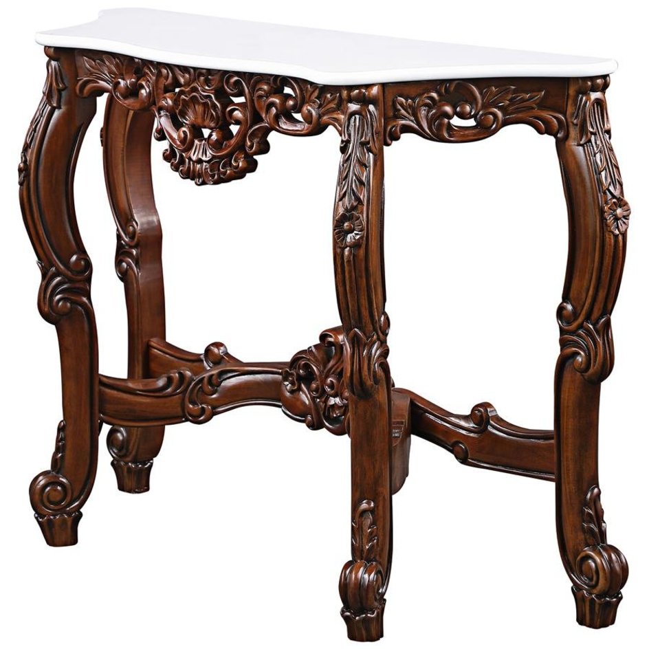 Design Toscano The Royal Baroque Hardwood Console Table | Time For a ...