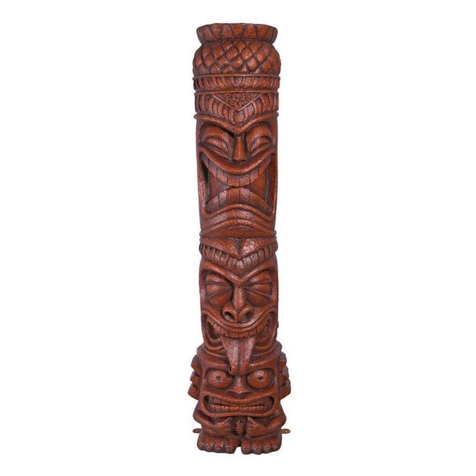 Design Toscano Grand Island Tiki Totem Statue | Time For a Clock — Time ...