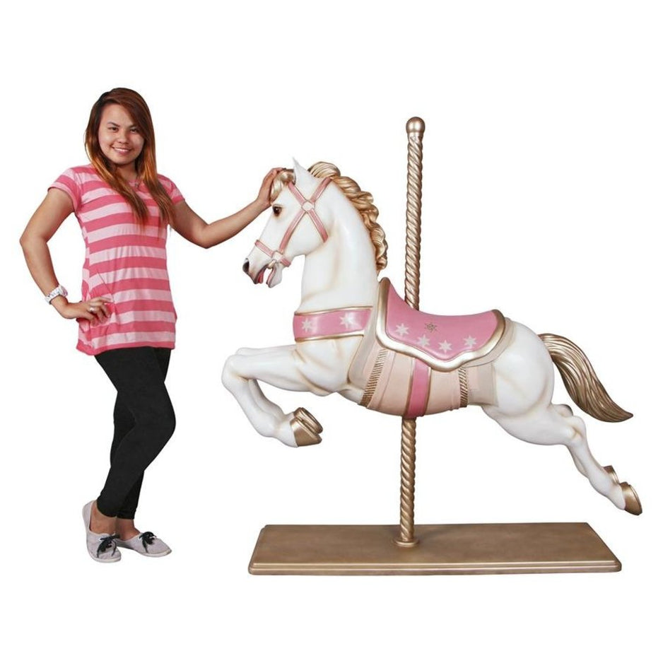 Design Toscano Spirit the Full Carousel Horse Statue | Time For a Clock ...