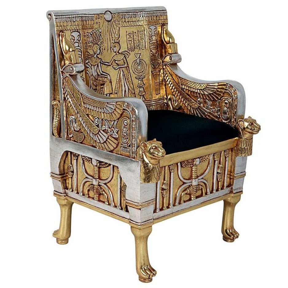 Design Toscano King Tut's Egyptian Throne Chair | Time For a Clock ...