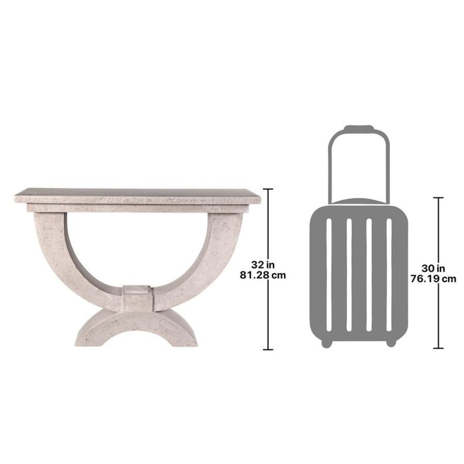 Design Toscano The Moderno Arch of Stone Console Table | Time For a ...