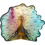 Daum - Crystal Peacock | Time For a Clock — Time for a Clock