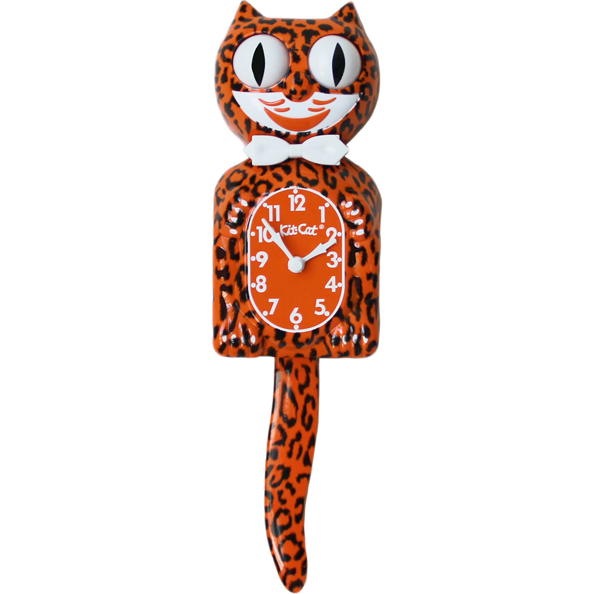 Kit-Cat Klock Leopard Gentlemen - Made in U.S | Time For a Clock — Time ...