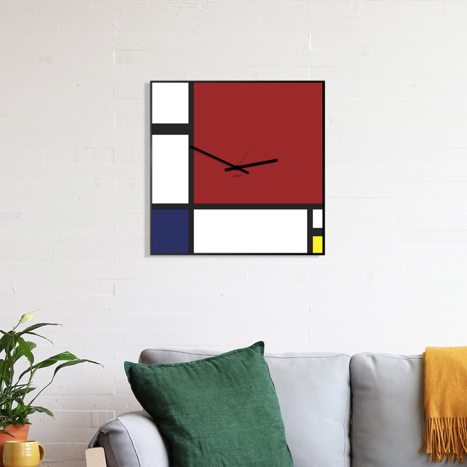 Design Object - Mondrian Magnetic Board Wall Clock | Time For a Clock — Time for a Clock