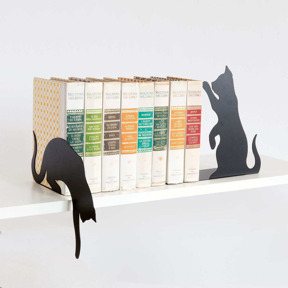 Arti e Mestieri Gatti Bookend | Time For a Clock — Time for a Clock